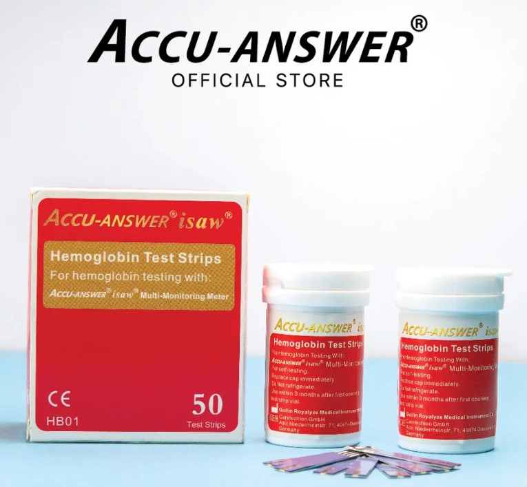 Teste hemoglobina hb01, pentru lbm-01, 50 teste – Tech4Med